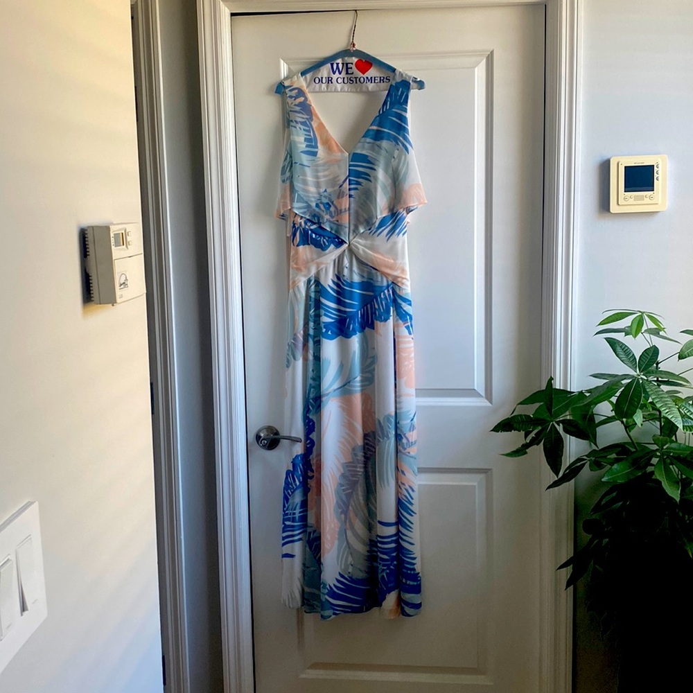 Reiss Filo Printed Maxi Dress - Gem